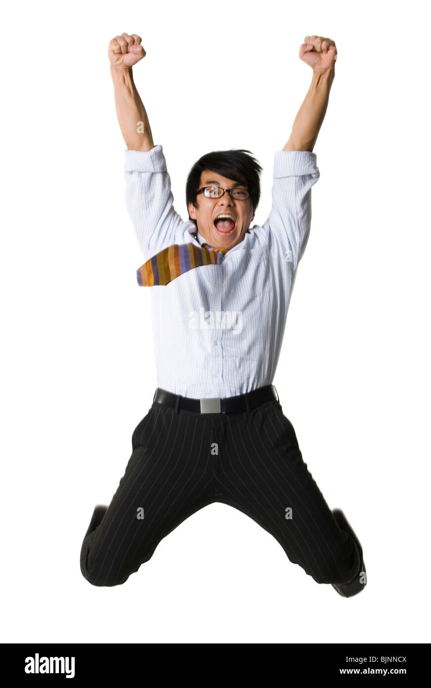 Man face to camera jump hi-res stock photography and images - Alamy