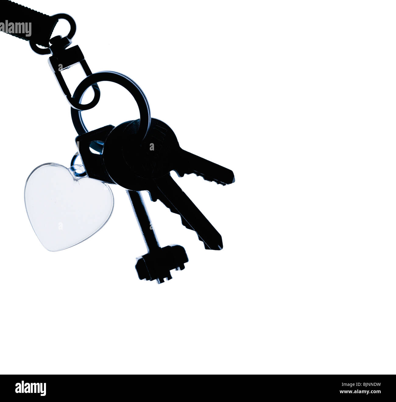 keys, key rings, silhouette, heart Stock Photo - Alamy
