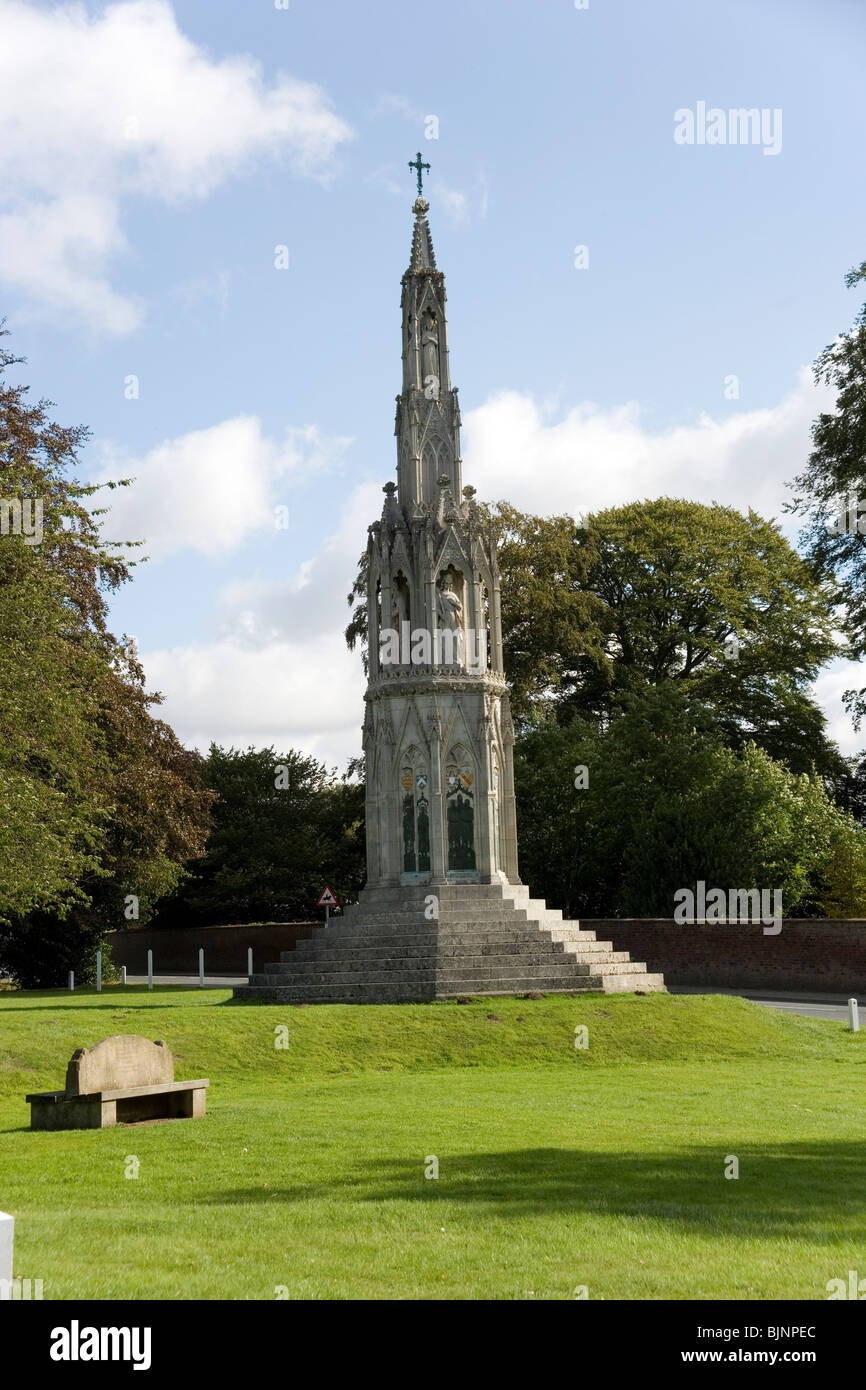 War Memorial in the village of Sledmere in the Yorkshire Wolds Stock ...