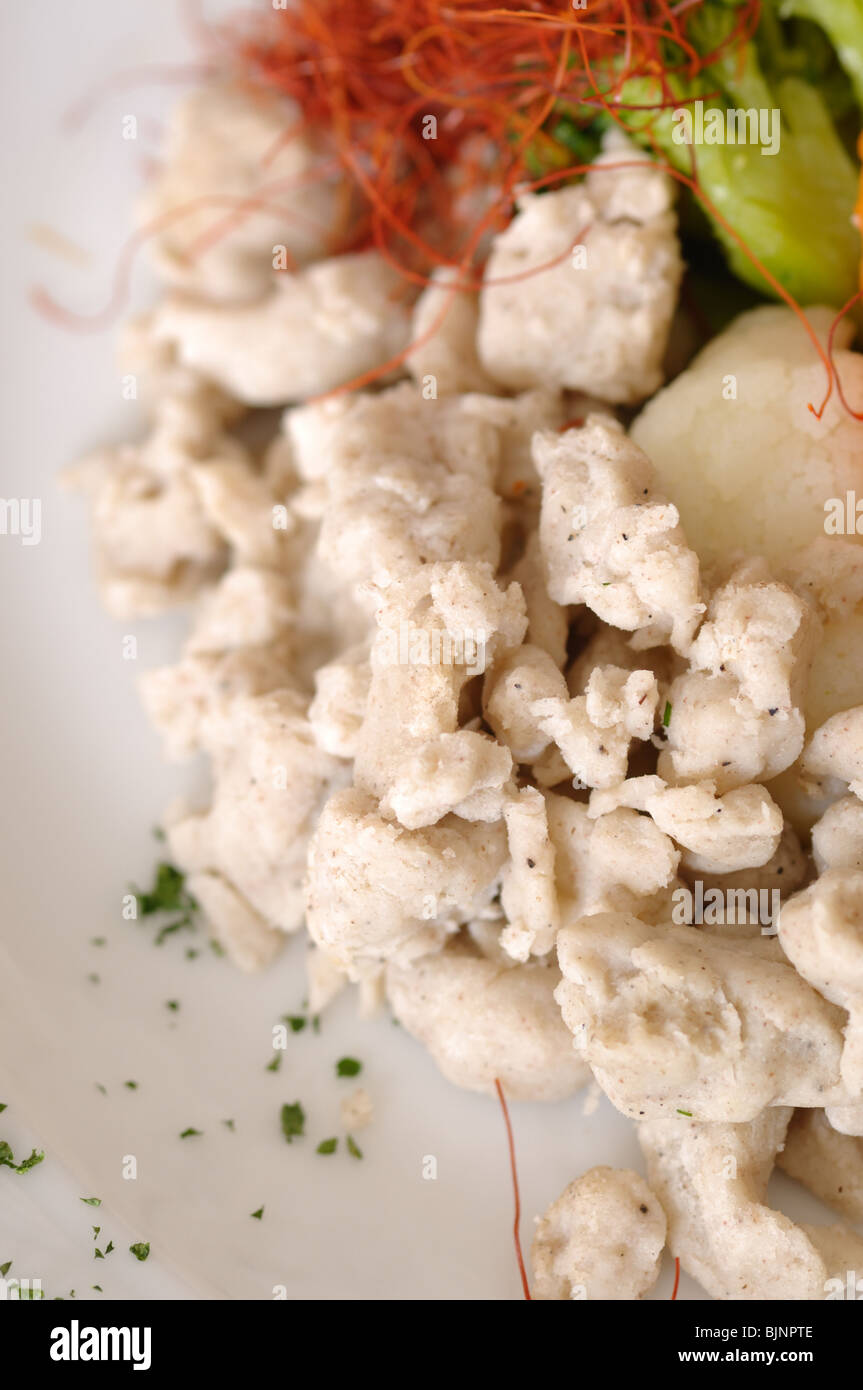 Traditional polish dumplings as a garnish Stock Photo - Alamy