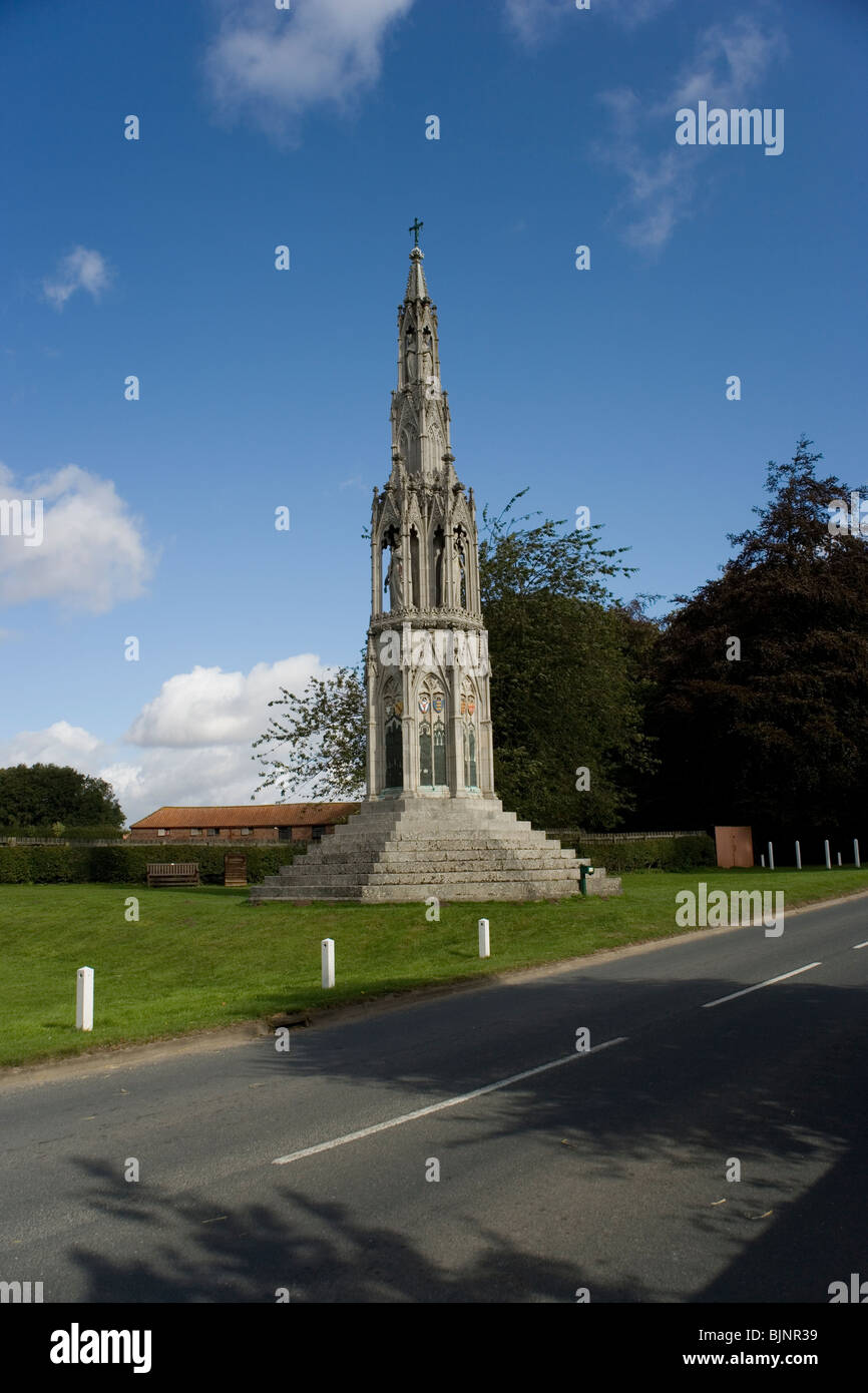War Memorial in the village of Sledmere in the Yorkshire Wolds Stock ...
