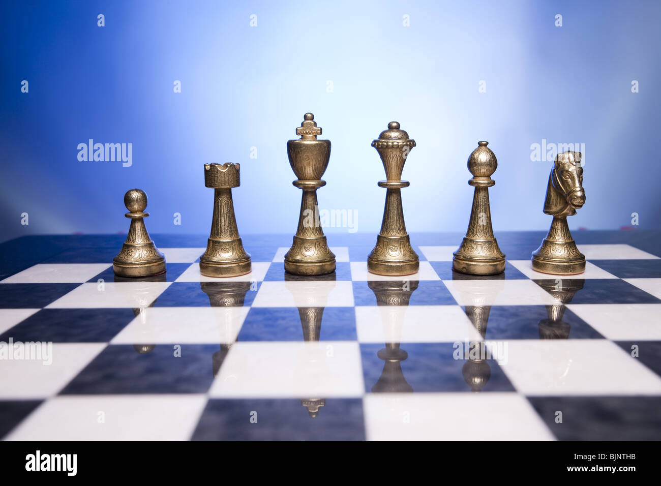 Chess board and chess pieces Stock Photo - Alamy