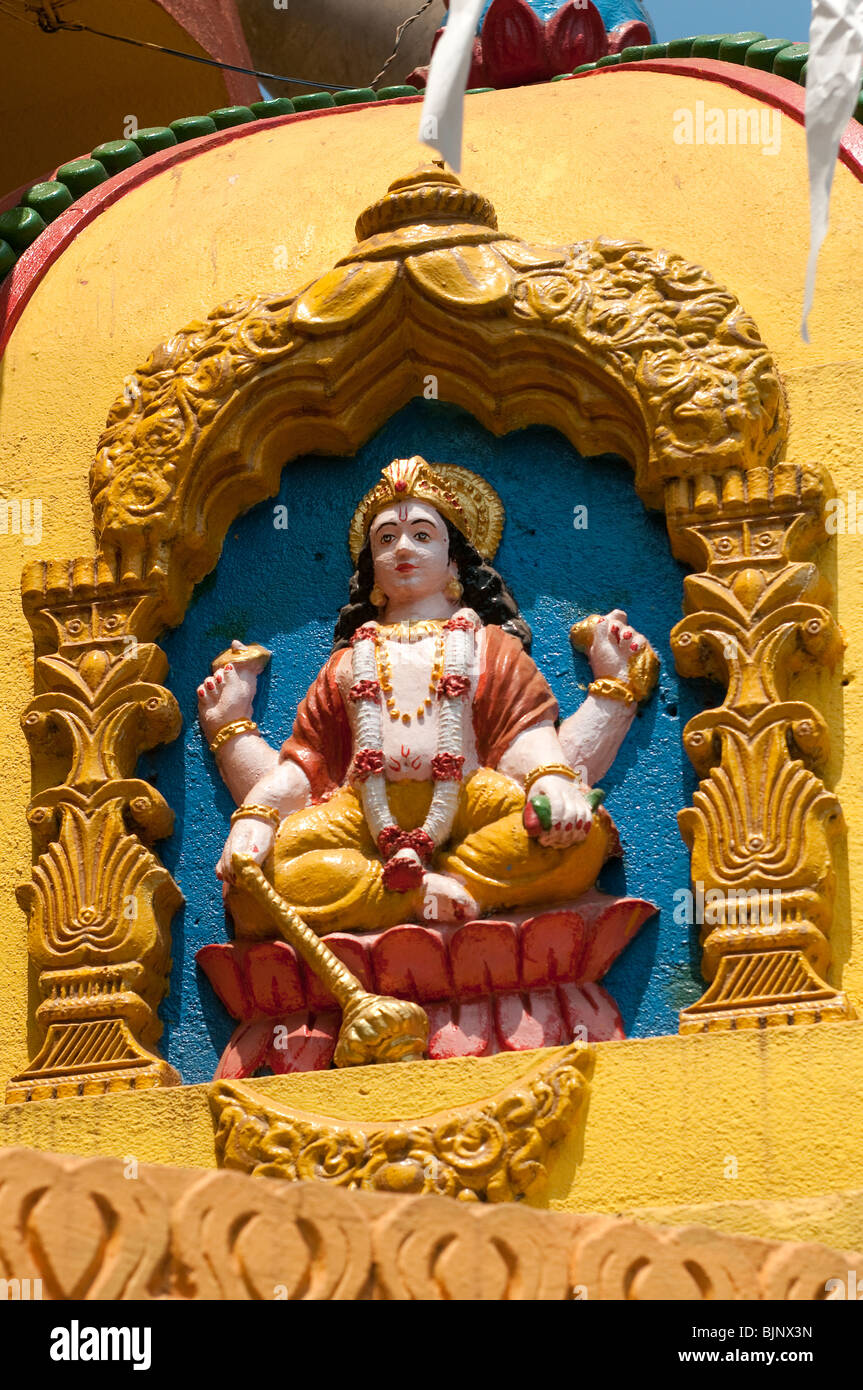 Saraswati Hindu Temple detail, Verem, Goa, India Stock Photo - Alamy