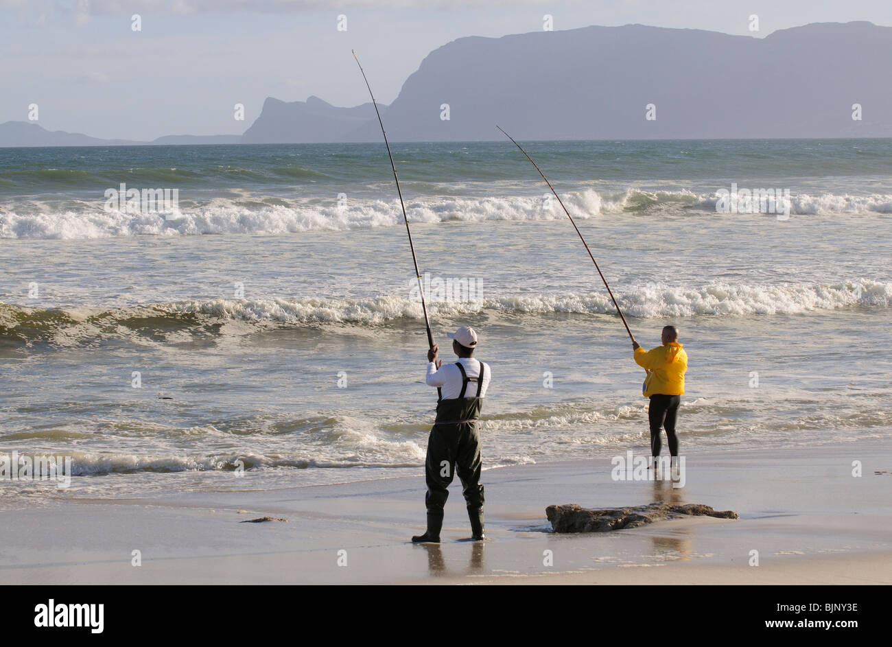 Two african men fishing hi-res stock photography and images - Alamy