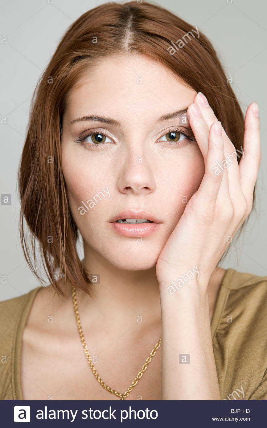 Hand Touching Face Stock Photos & Hand Touching Face Stock Images - Alamy