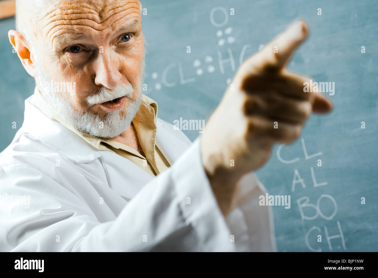 Male science teacher talking Stock Photo - Alamy
