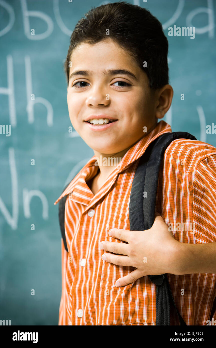 Boy at school Stock Photo - Alamy