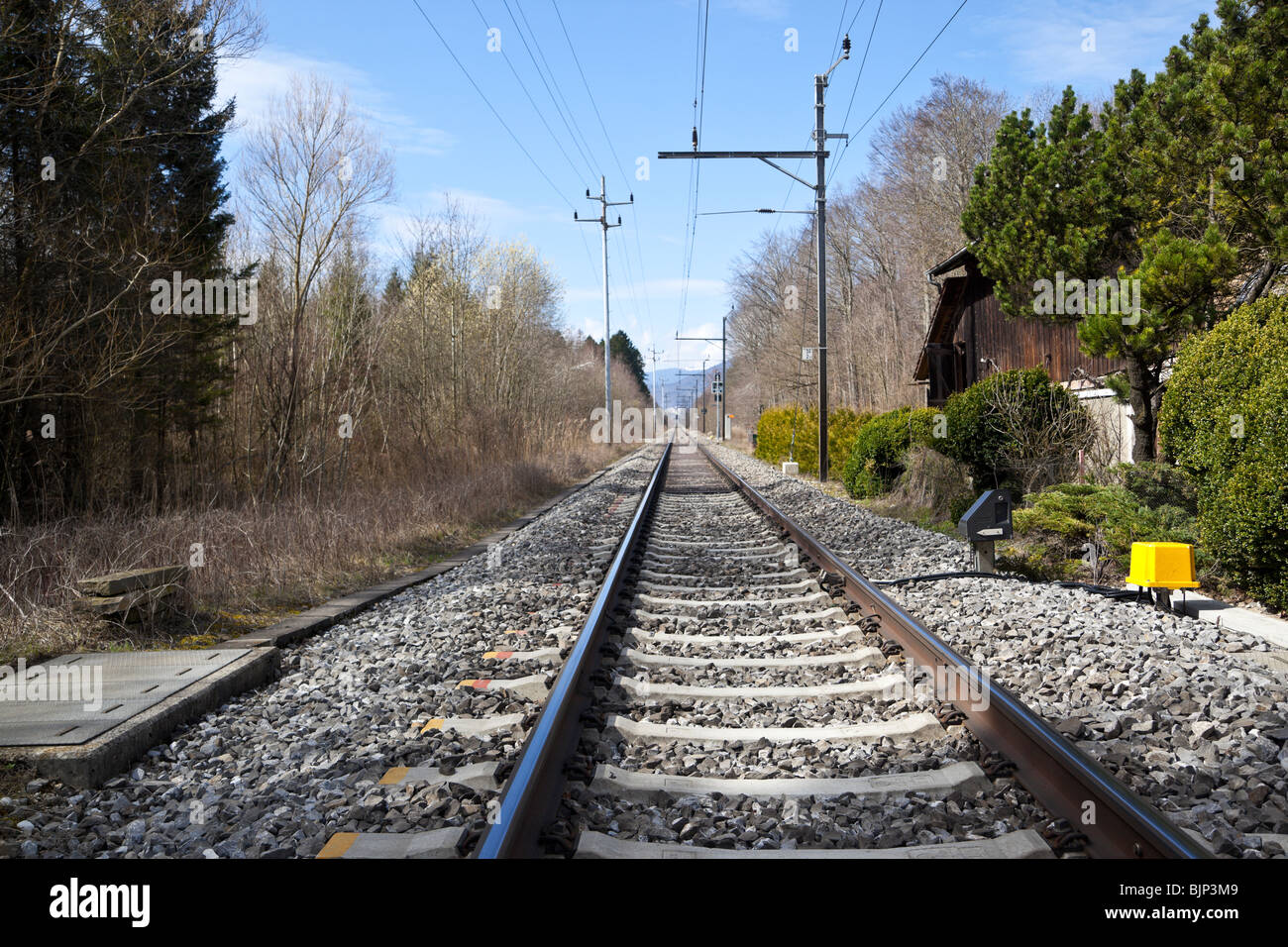Perspective Train Tracks High Resolution Stock Photography and Images ...