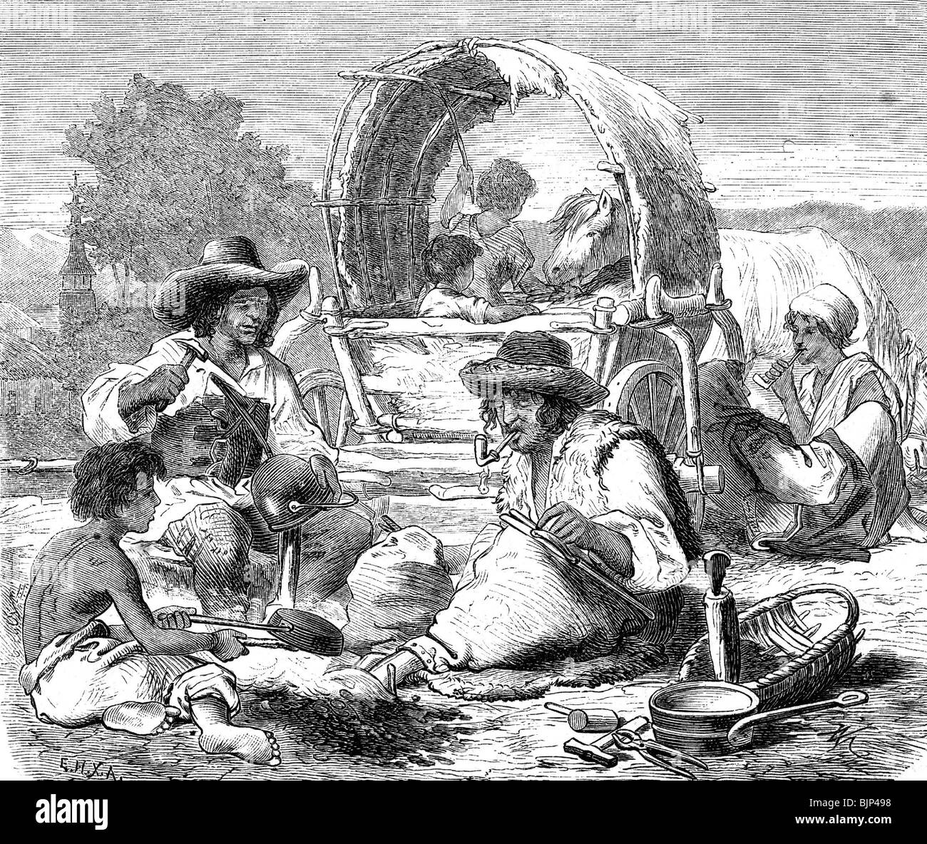 Gipsy 19th century hi-res stock photography and images - Alamy