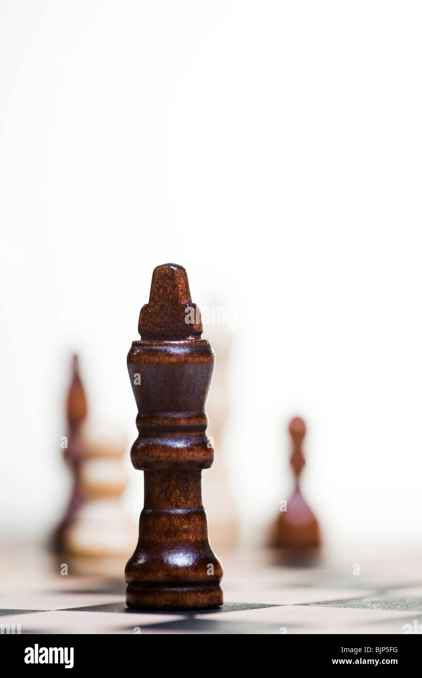 Chess board and chess pieces Stock Photo - Alamy