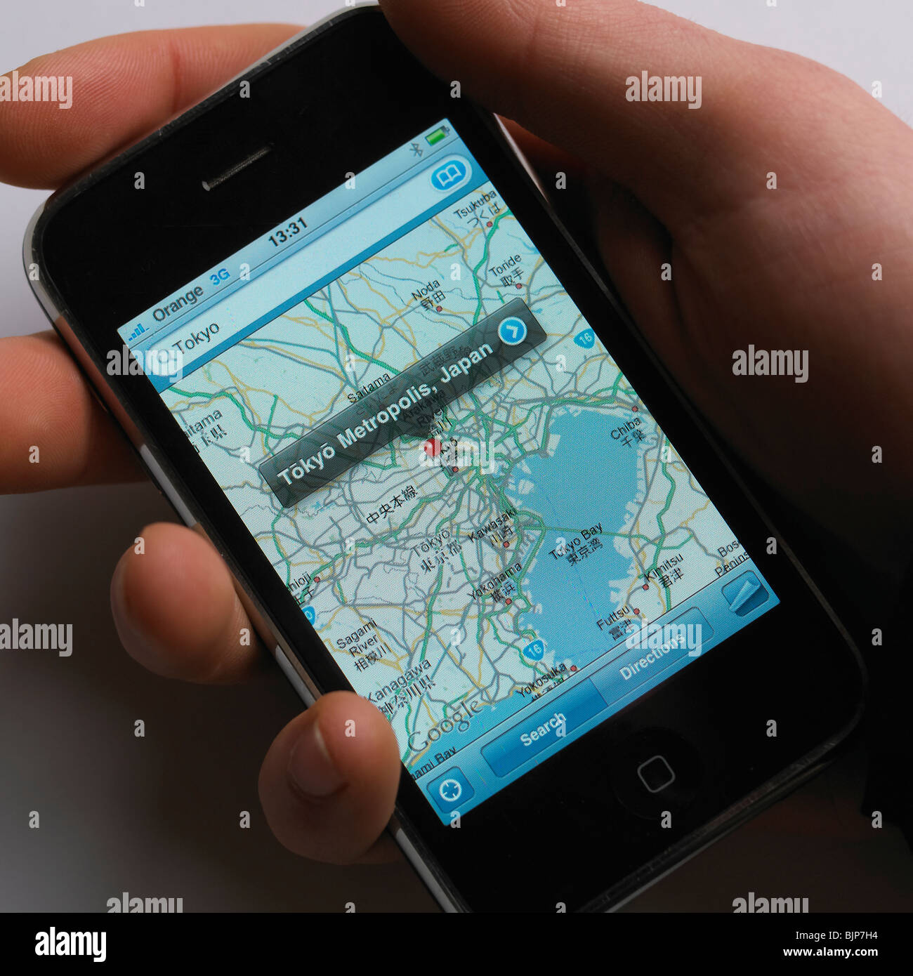 Japan screen map hi-res stock photography and images - Alamy