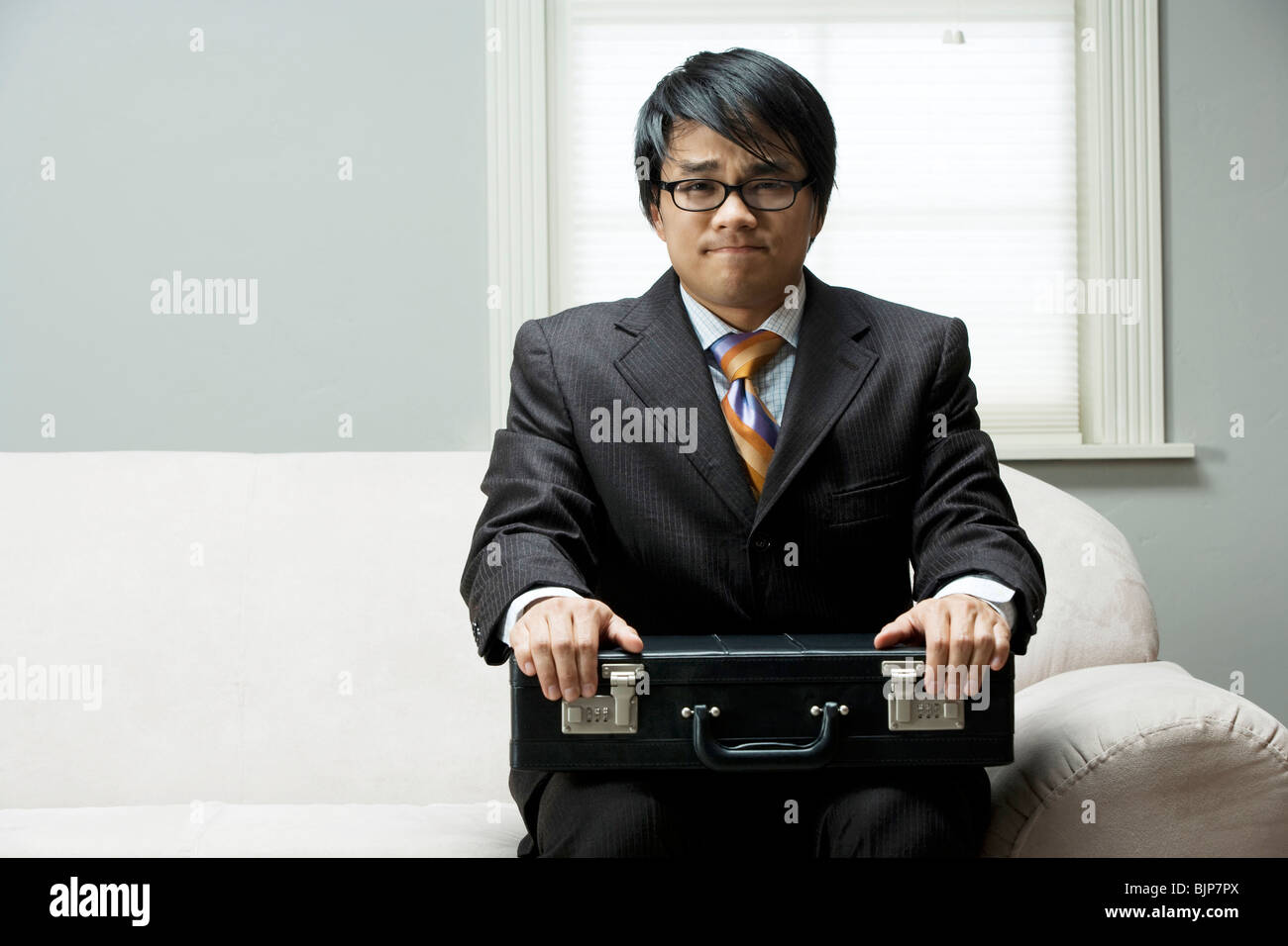 Man waiting for interview Stock Photo - Alamy