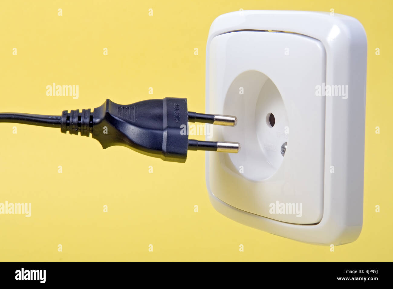 feeder cable with wall outlet Stock Photo - Alamy