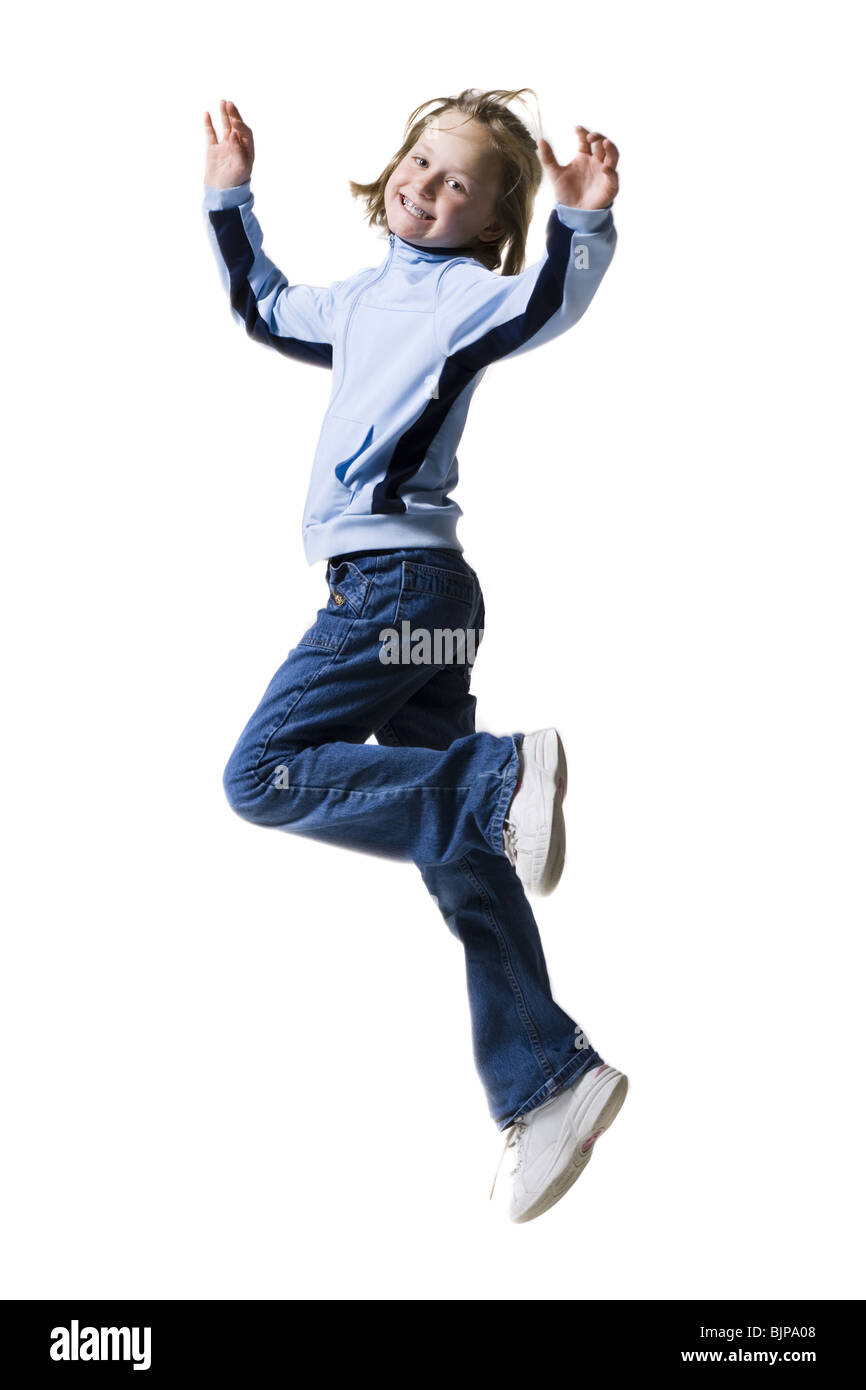 Leap silhouette Cut Out Stock Images & Pictures - Alamy