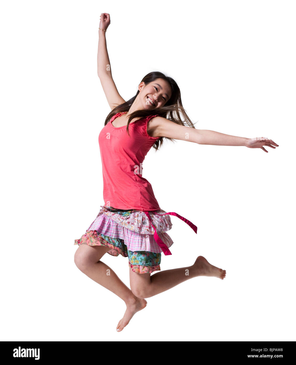 Teenage girl jumping Stock Photo - Alamy Teenage girl jumping Stock Photo - Alamy