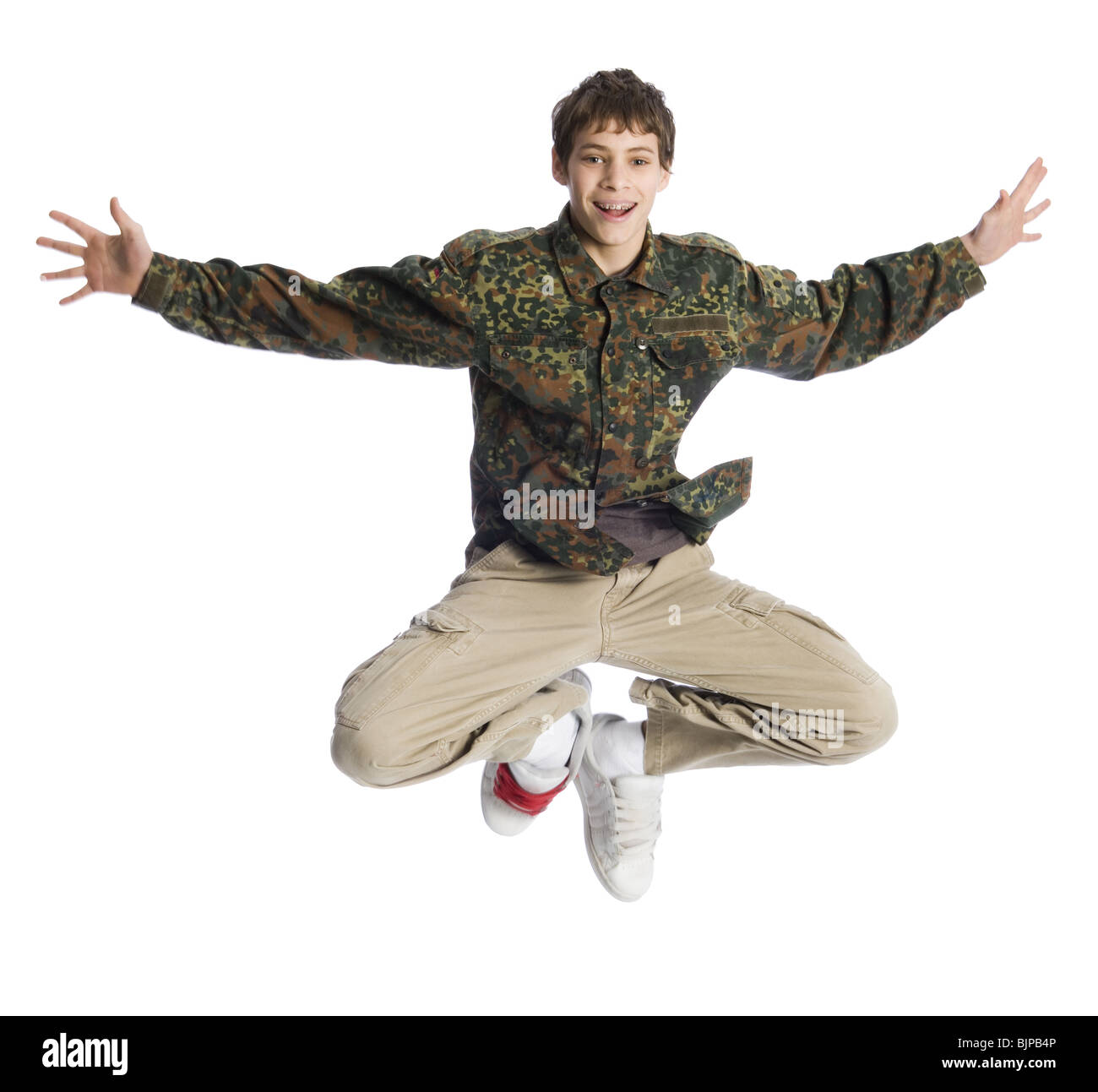 Children jumping of rock hi-res stock photography and images - Alamy