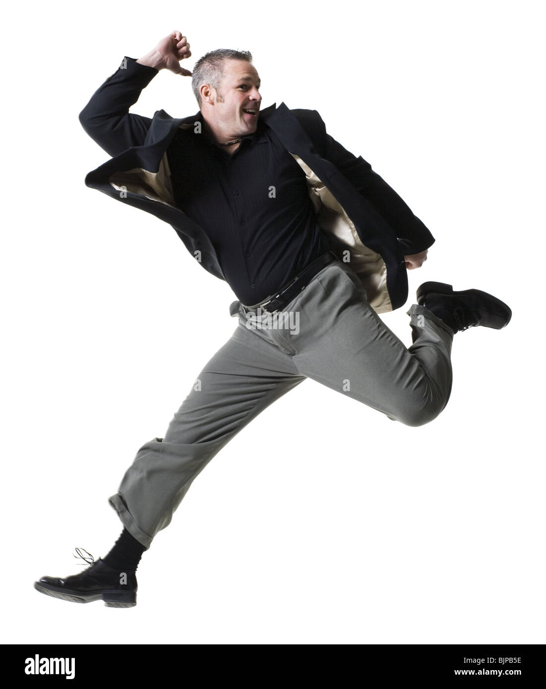 Office workers jumping hi-res stock photography and images - Alamy