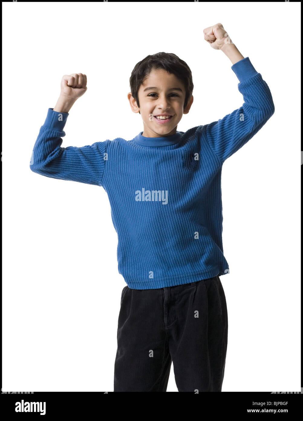 Boy hoping for something Stock Photo - Alamy