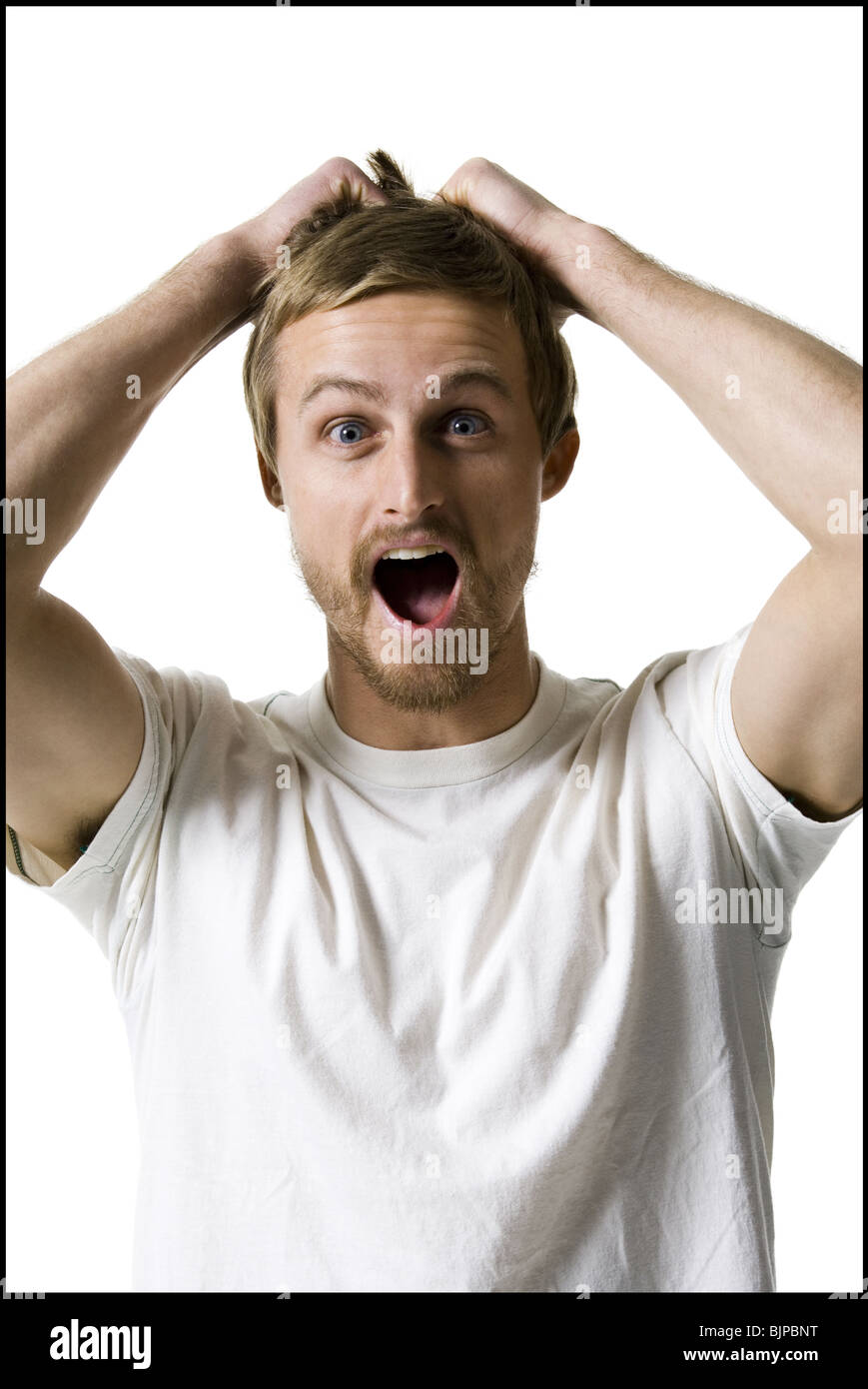Man be frustrated hi-res stock photography and images - Alamy