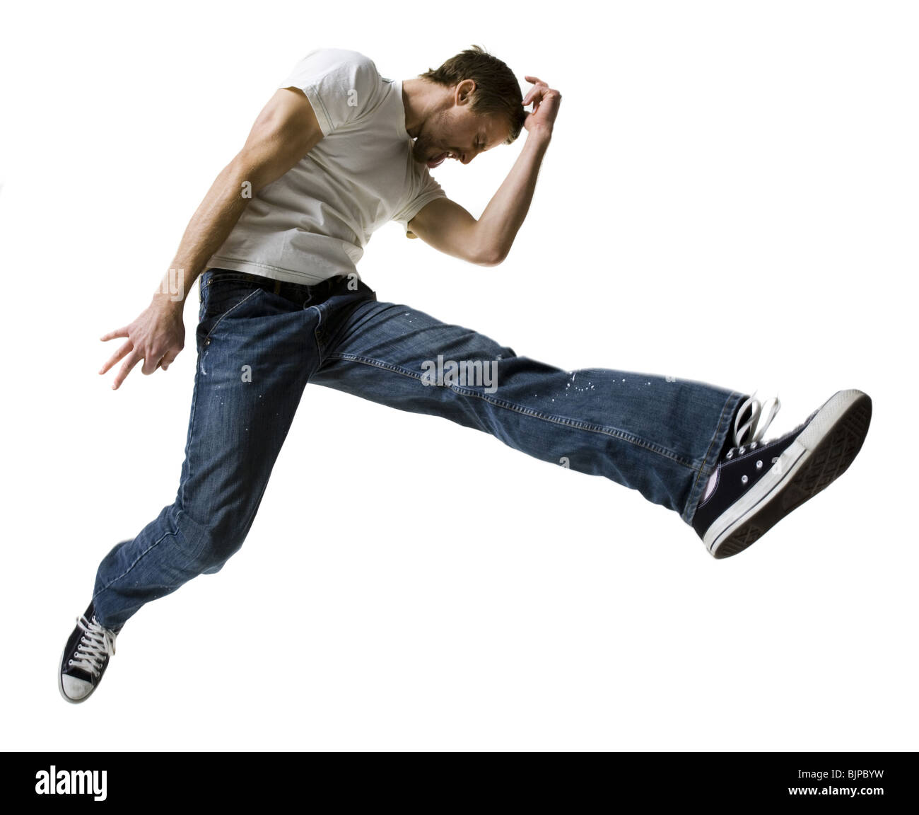 Man jumping Stock Photo - Alamy
