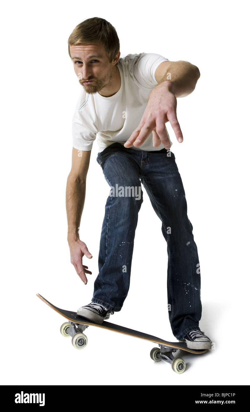 Man on a skateboard Stock Photo - Alamy