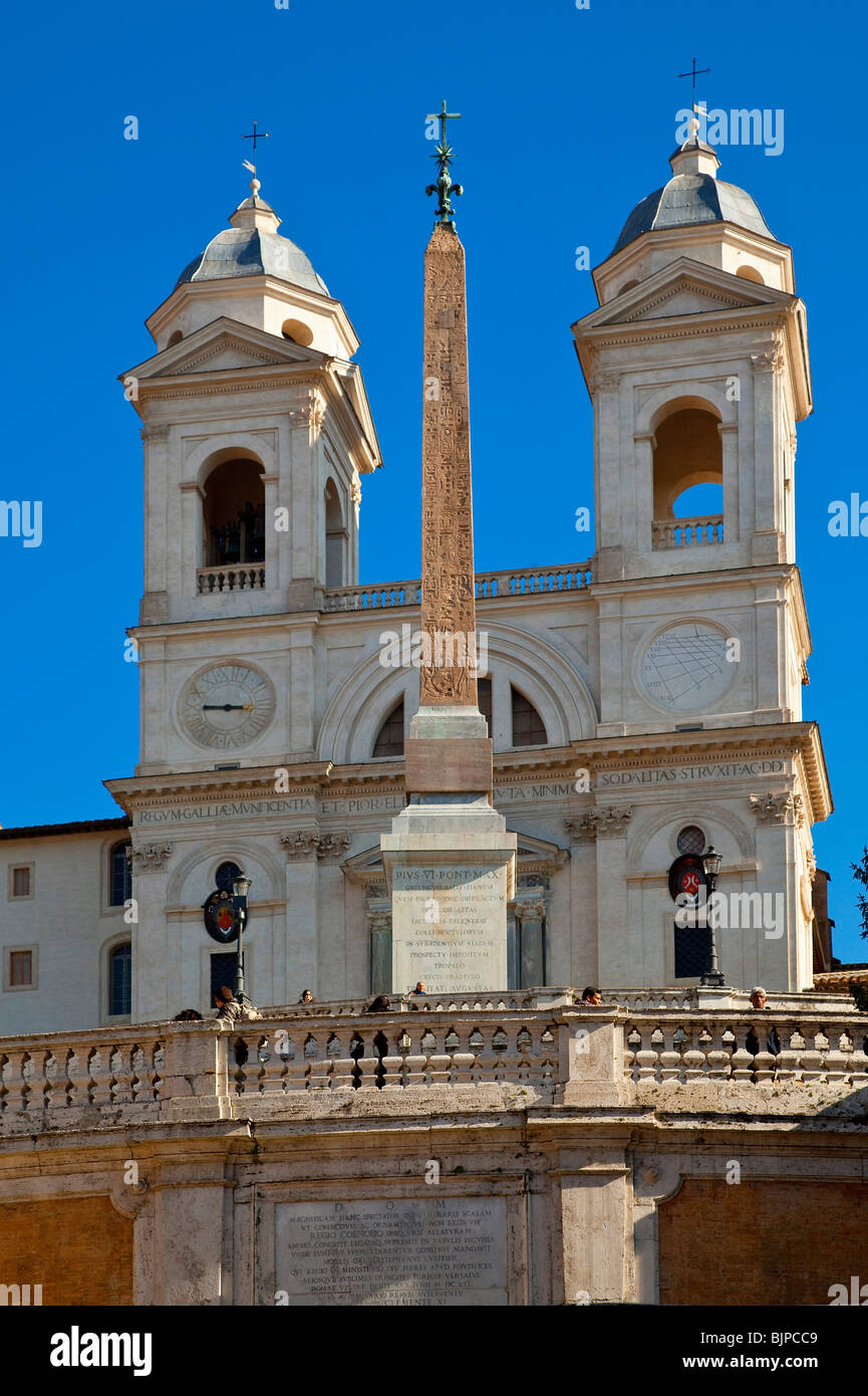 Trinità dei Monti church, Rome Stock Photo - Alamy