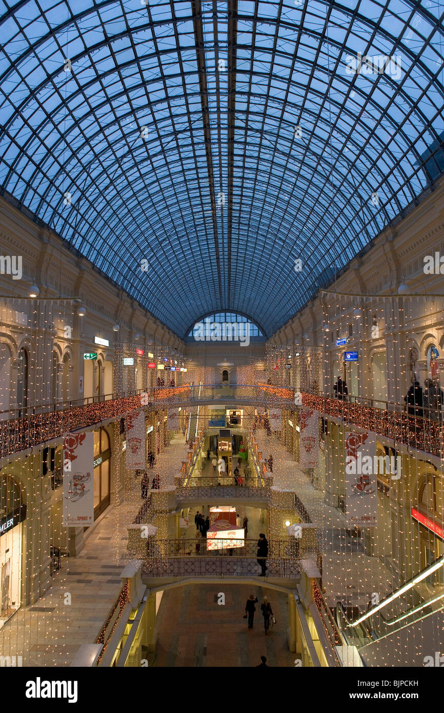 Russia,Moscow,the Shopping mall (GUM Stock Photo - Alamy