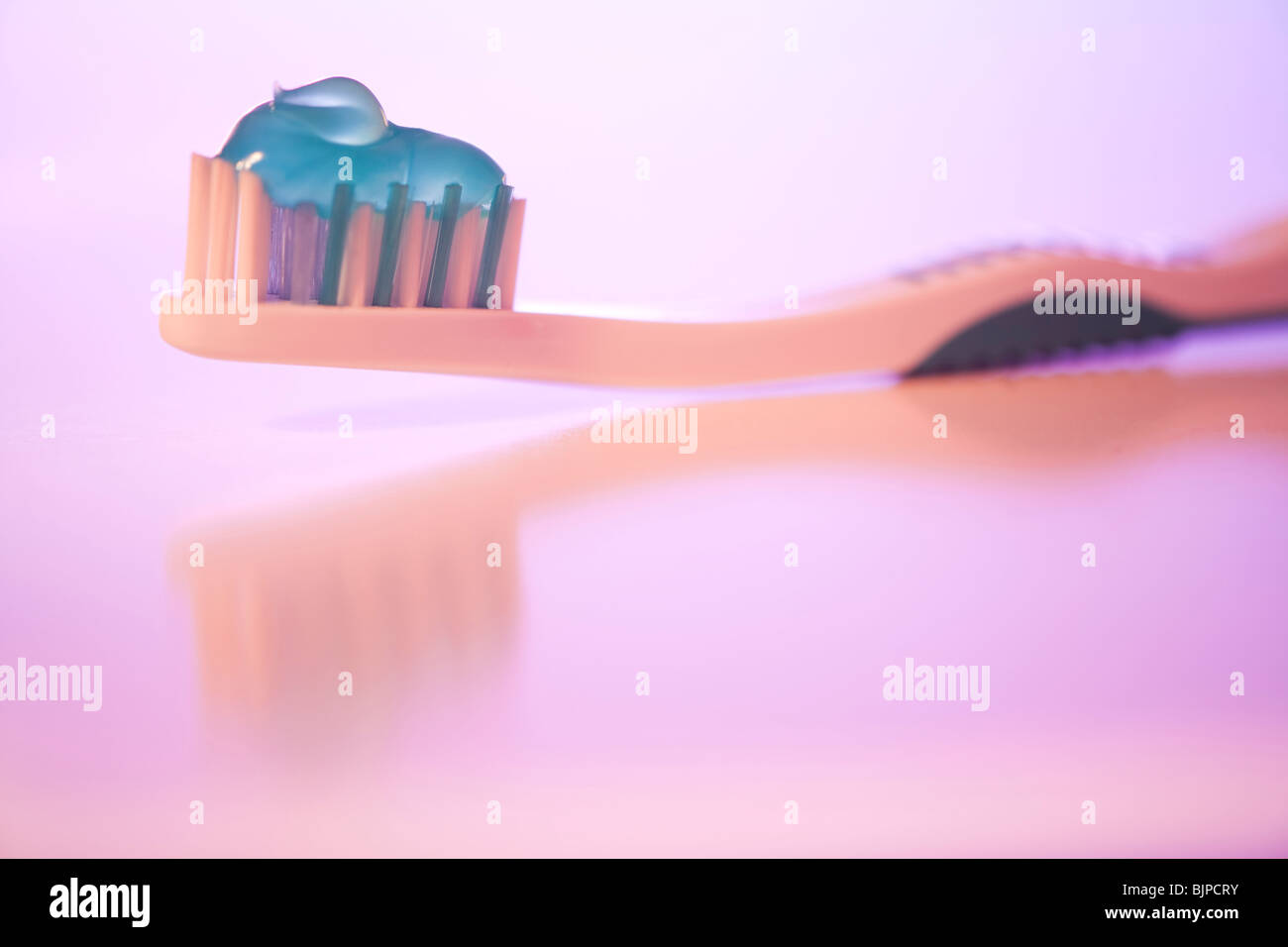 Toothbrush with toothpaste Stock Photo - Alamy