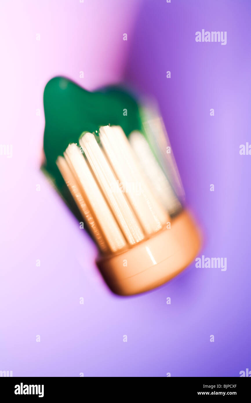 Toothbrush with toothpaste Stock Photo - Alamy