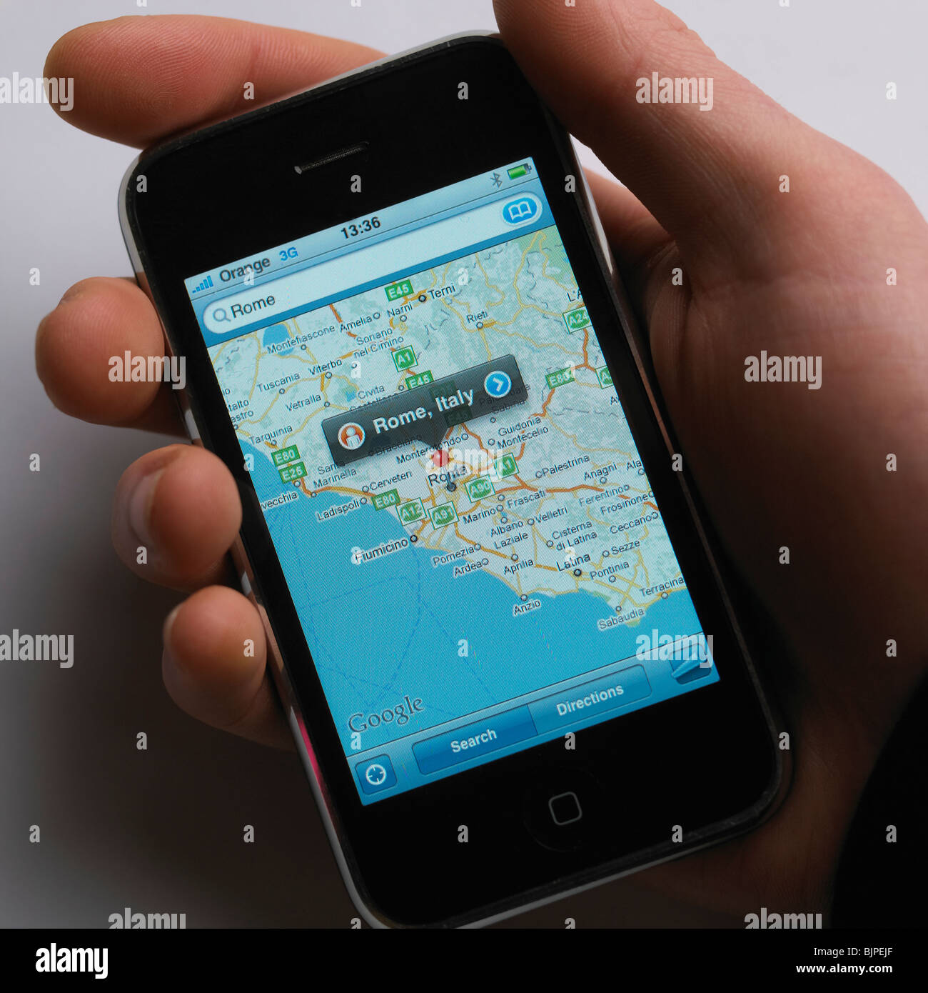 Apple maps iphone hi-res stock photography and images - Alamy