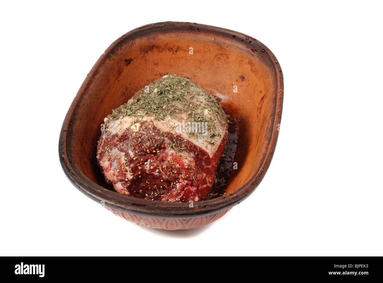 Cooking steak herbs Cut Out Stock Images & Pictures - Alamy