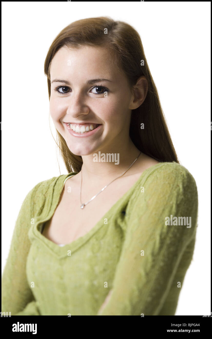 Woman smiling no blur hi-res stock photography and images - Alamy