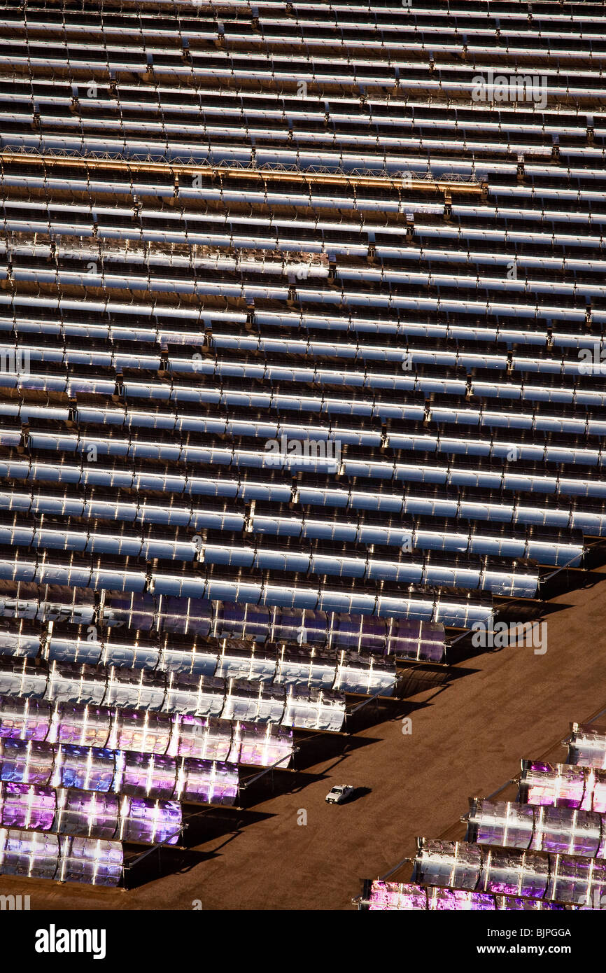 Aerial view of Nevada Solar One generating station, the largest ...