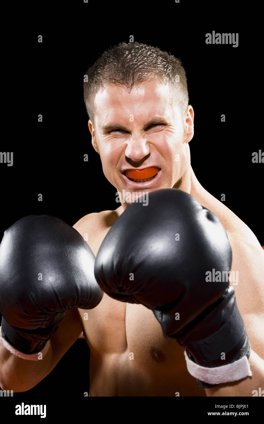 Male boxers facing hi-res stock photography and images - Alamy