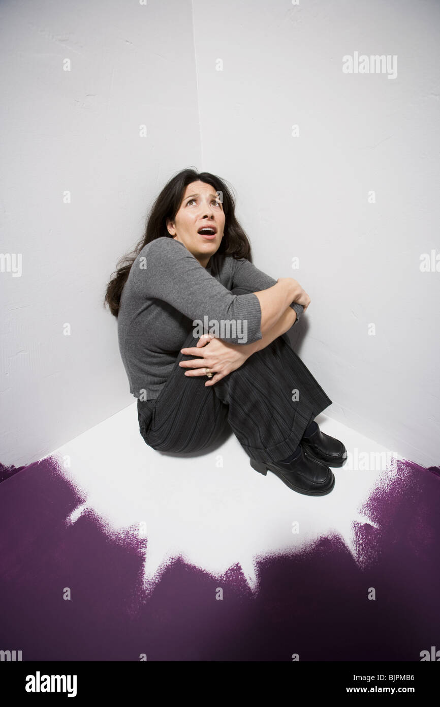 Woman Scared Profile