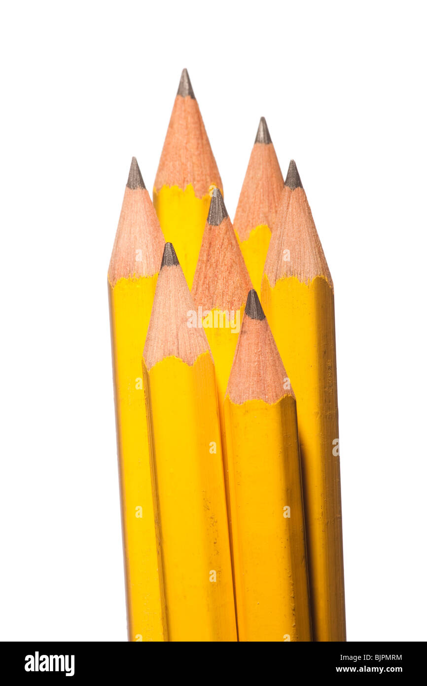 School pencil cut out hi-res stock photography and images - Alamy