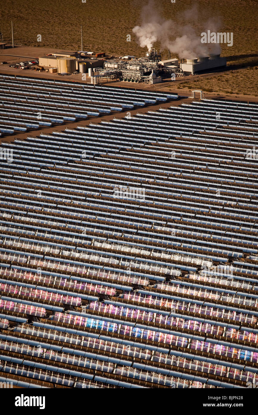Aerial view of Nevada Solar One generating station, the largest ...