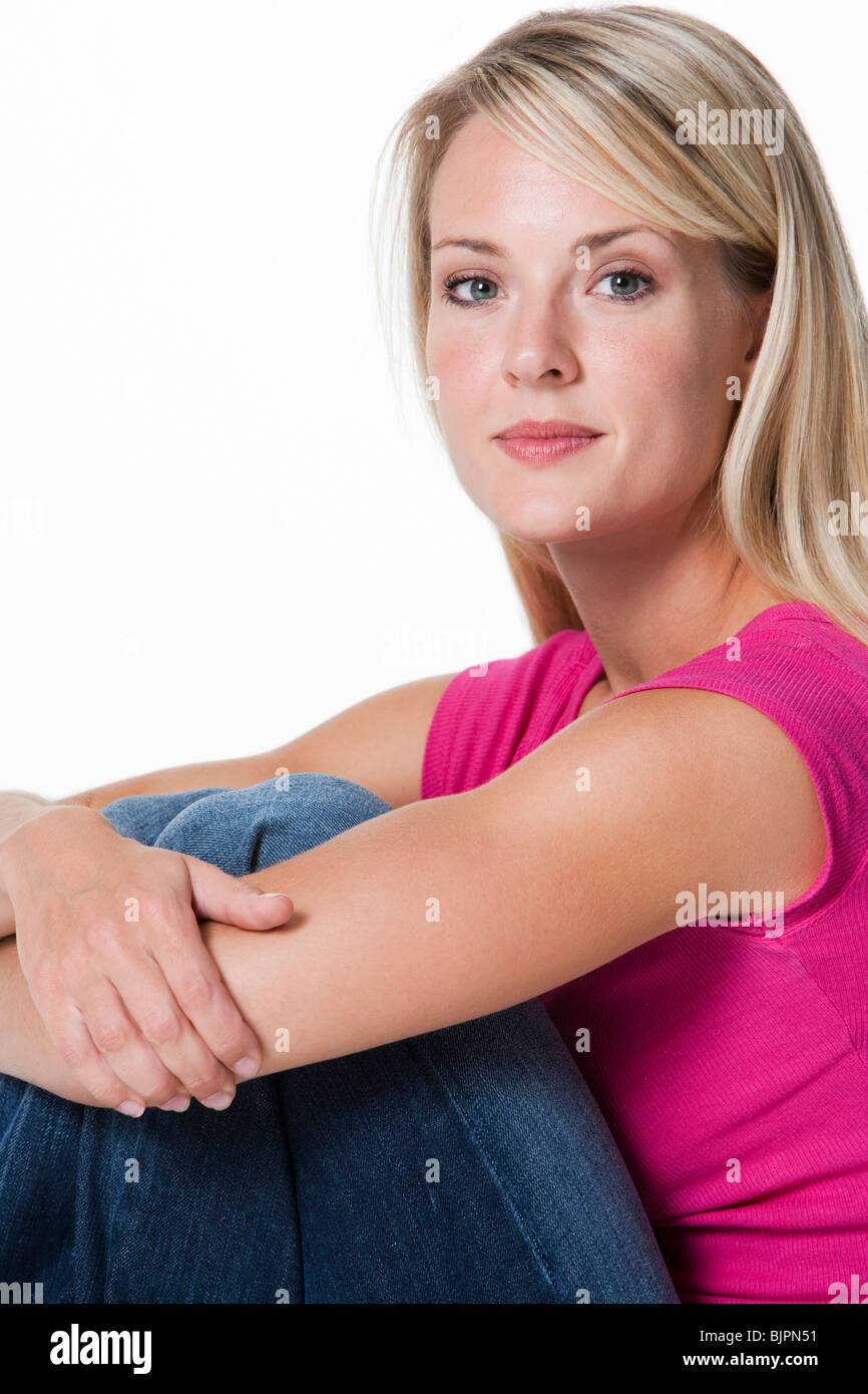 Seated profile hi-res stock photography and images - Alamy