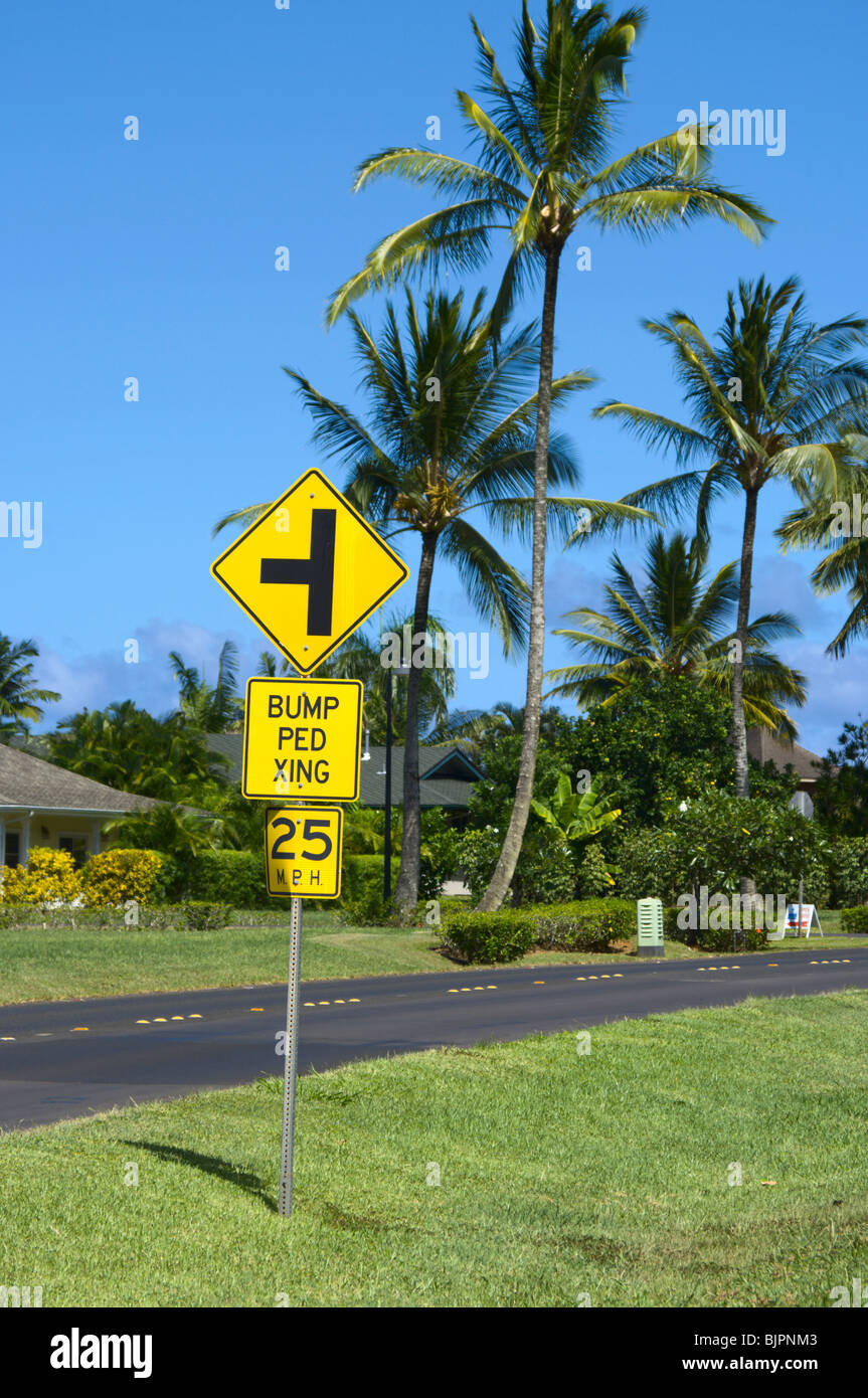 Yellow pedestrian crossing sign hi-res stock photography and images - Alamy