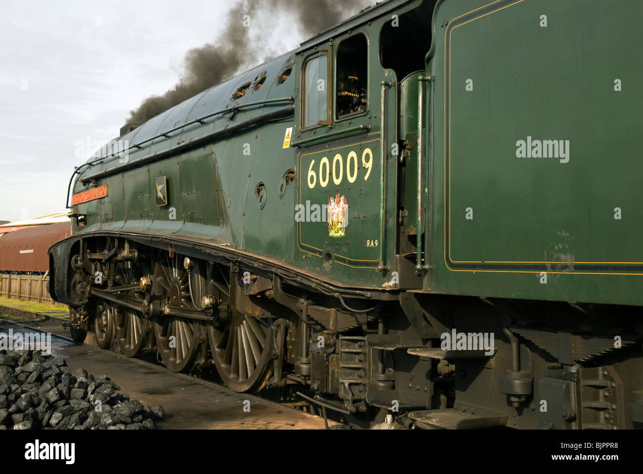 60009 "Union of South Africa" in steam, an LNER Class A4 steam ...