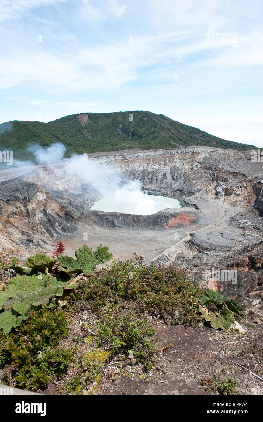 Poás volcano Crater, Costa Rica Stock Photo - Alamy