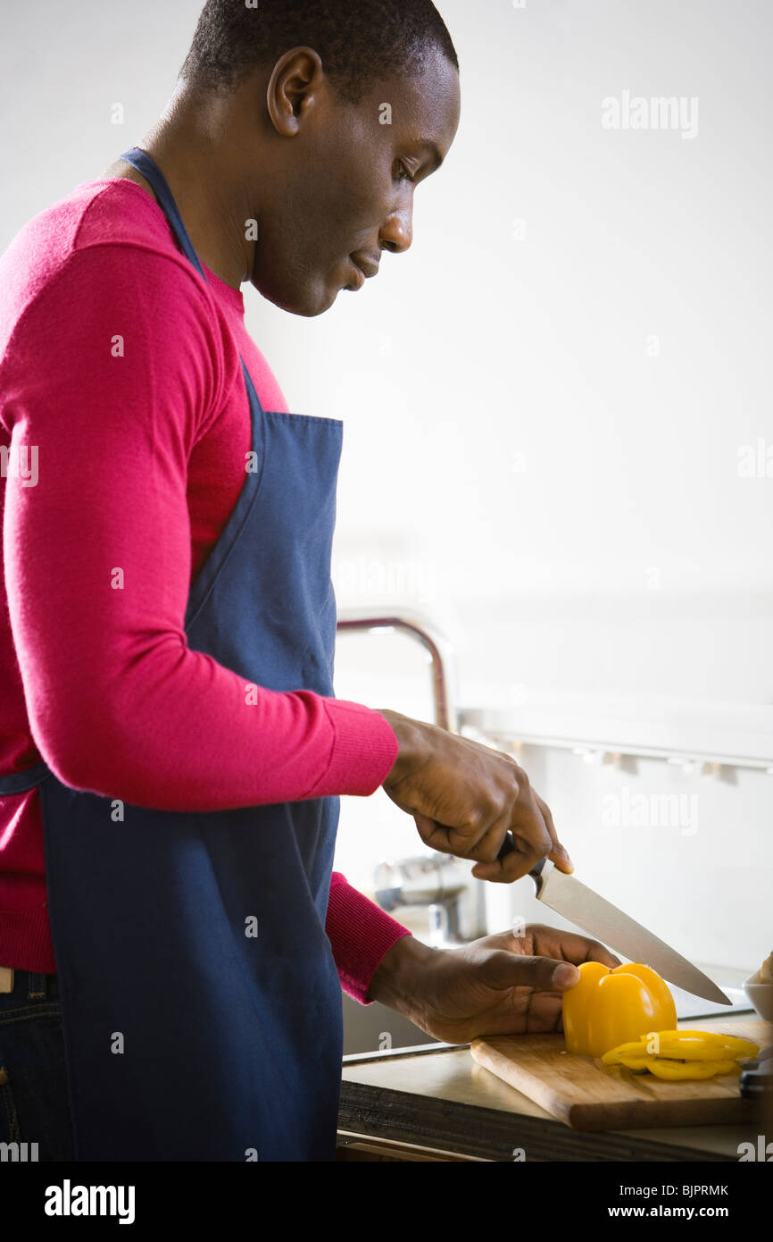 Man eating bread stick hi-res stock photography and images - Alamy