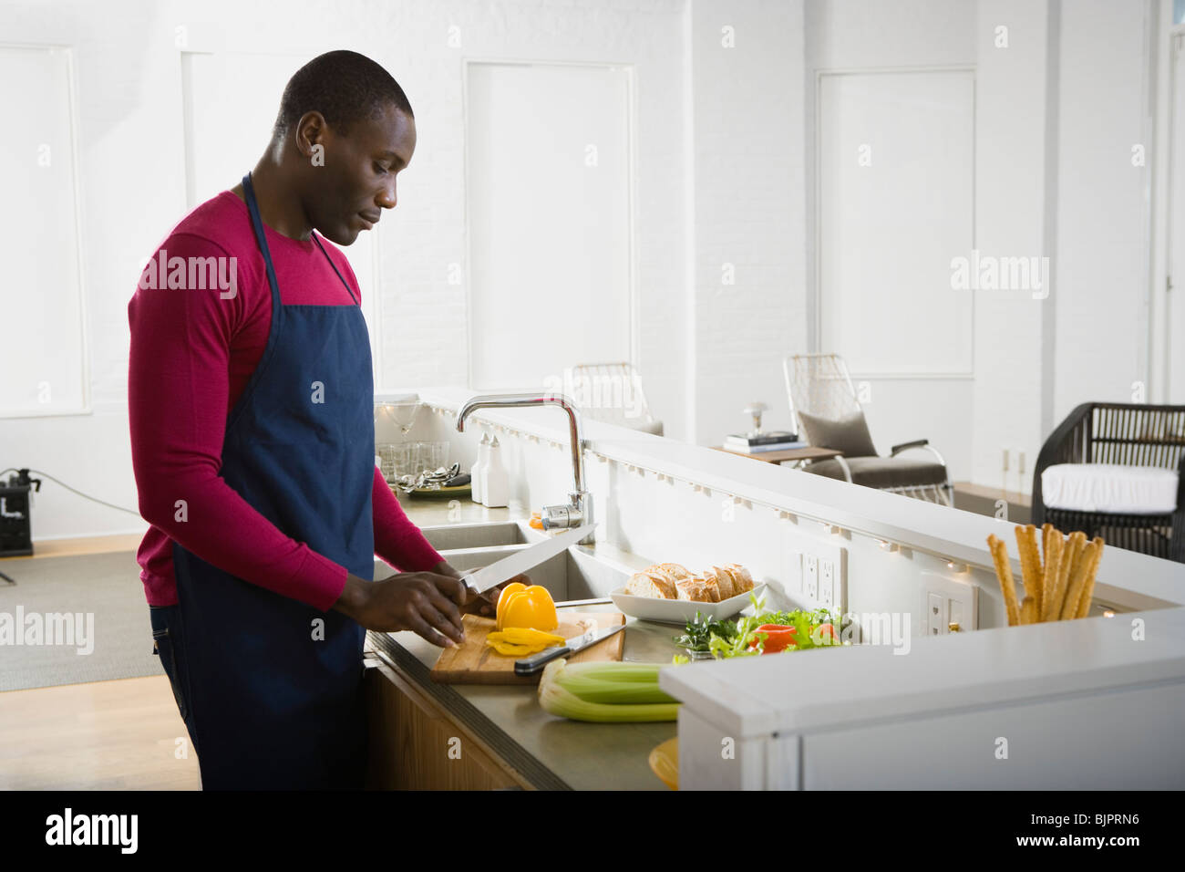 Man eating bread sticks hi-res stock photography and images - Alamy
