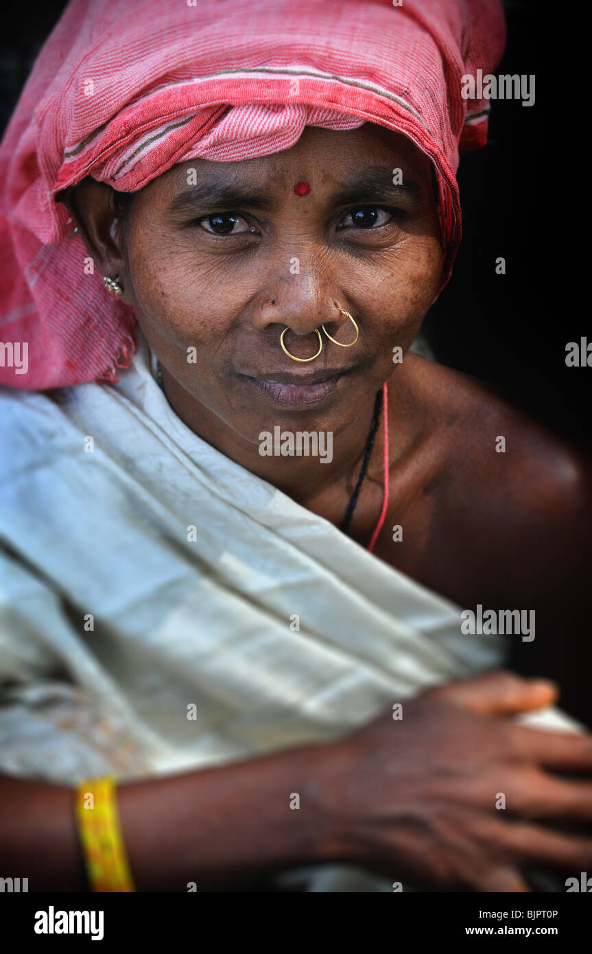 Mali tribal woman in India Stock Photo - Alamy