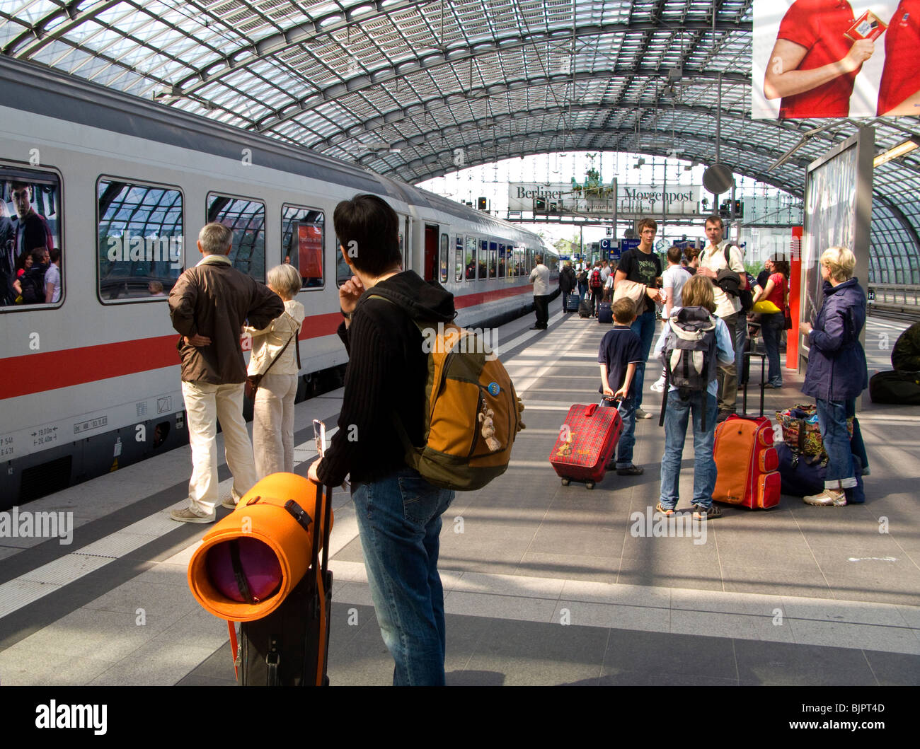 Hauptbahnof, the Main Railroad Station in Berlin, Germany Stock Photo ...