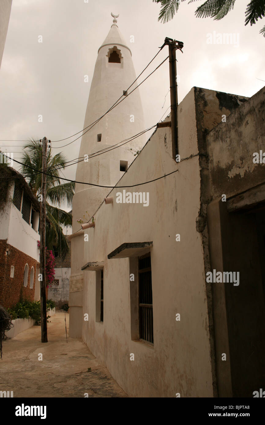 Mnarani Mosque Shela beach Stock Photo - Alamy