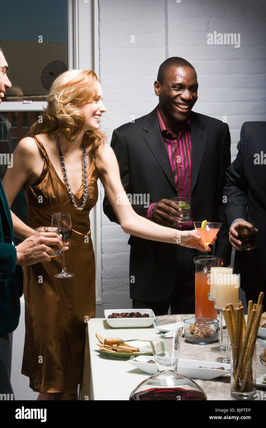 Couple drinks socializing laughing hi-res stock photography and images ...