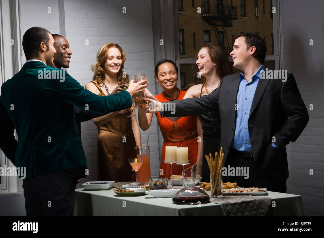 Couple drinks socializing laughing hi-res stock photography and images ...