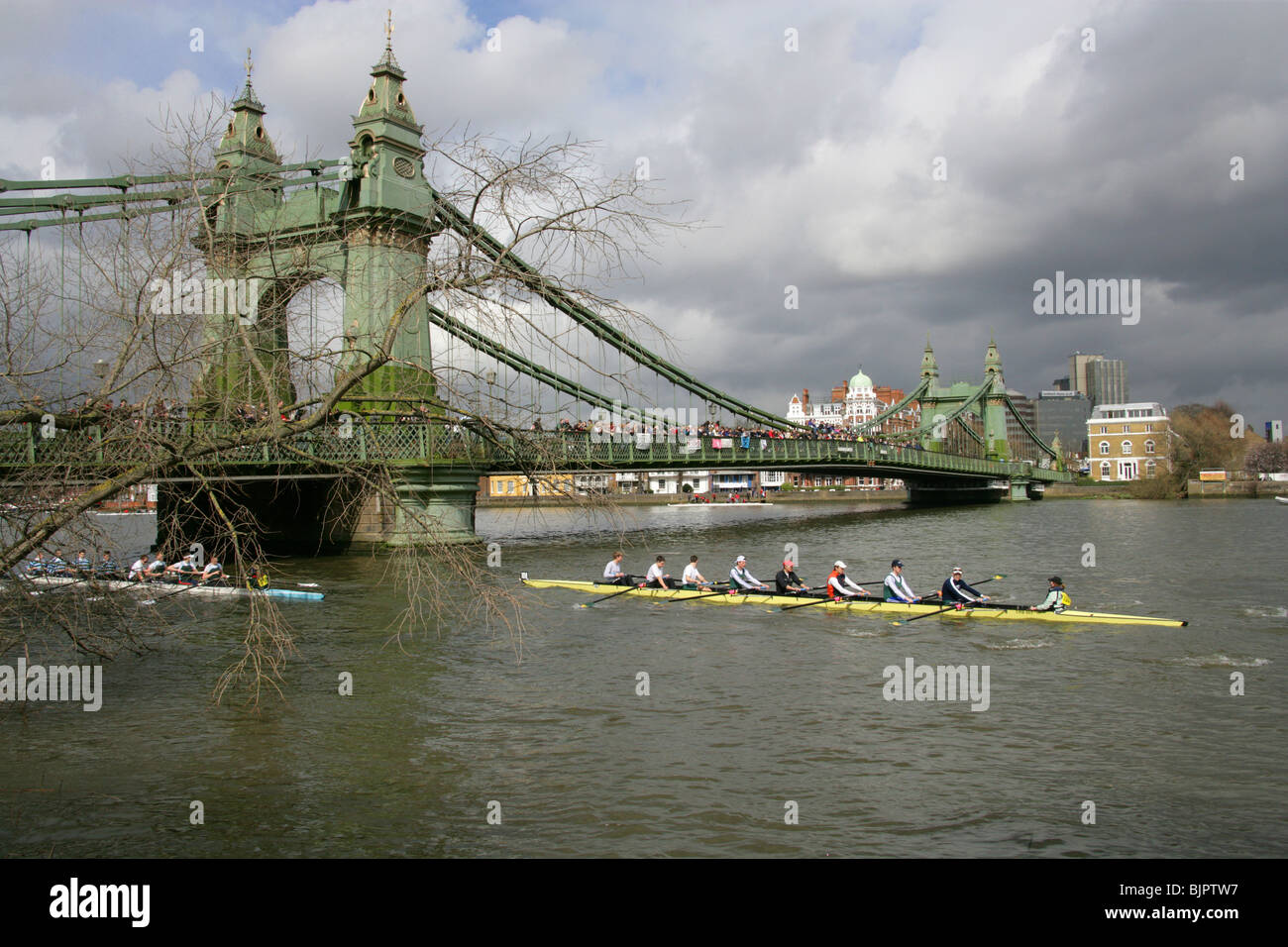 Rowing Teams in the Head of the River Race on the River Thames at ...