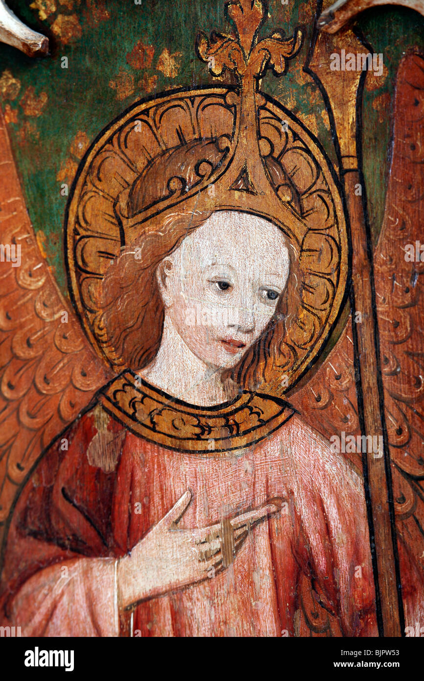 Angel painting medieval hi-res stock photography and images - Alamy